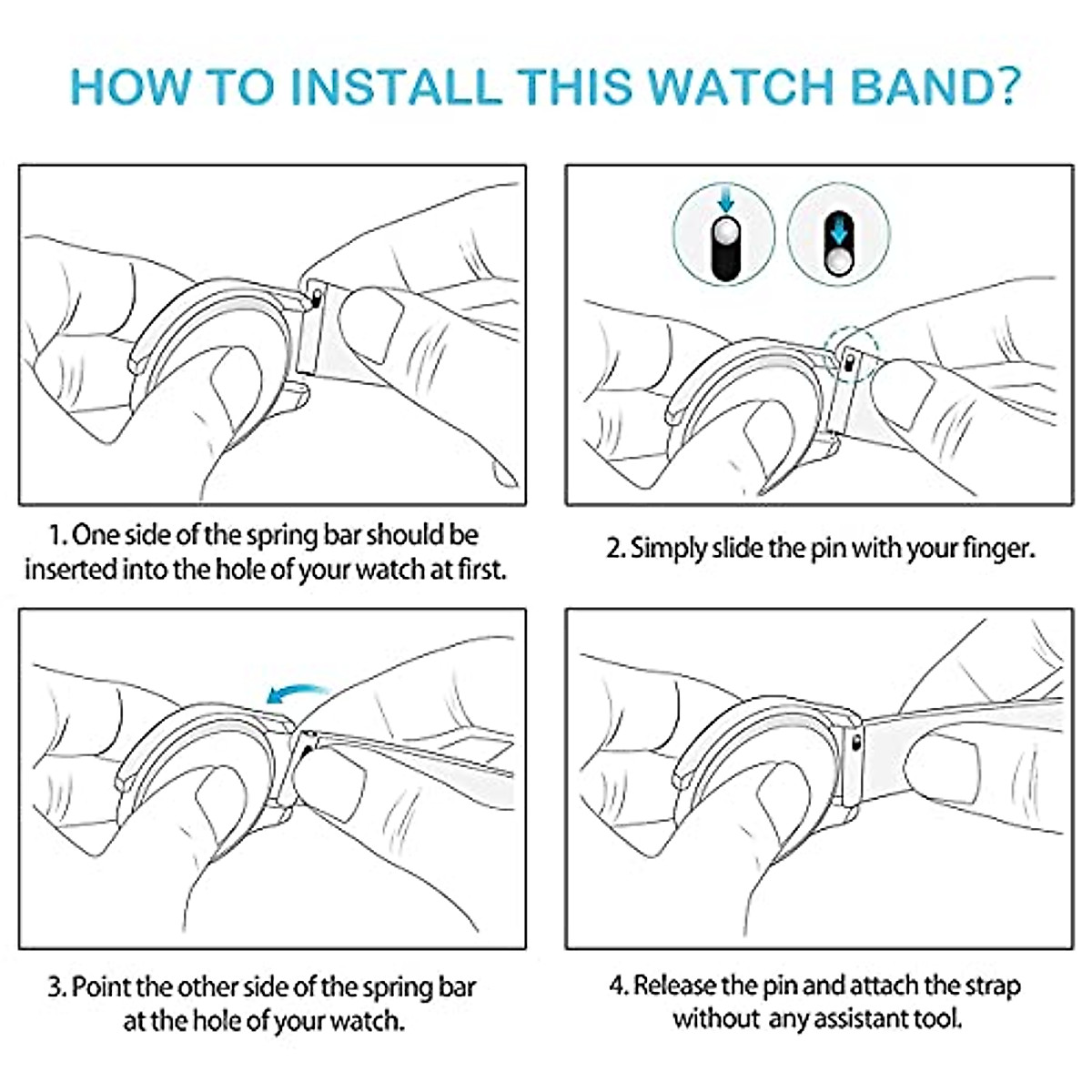 Minggo Band Compatible with Samsung Galaxy Watch Active/Active2 40mm/44mm,Silicone Sports Wristband Replacement Compatible for Galaxy Watch 42mm/Gear S2 Classic/Gear Sport Smart Watch (Black)