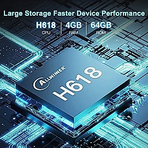 2023 Android TV Box 12.0, T95Z Plus Android TV Box Allwinner H618 4GB RAM 64GB ROM 3D 4K/UHD 6K HDR 10+ H.265 2.4G/5G Dual WiFi Ethernet Bluetooth 5.0 with Mini Wireless Keyboard, Smart Android Box