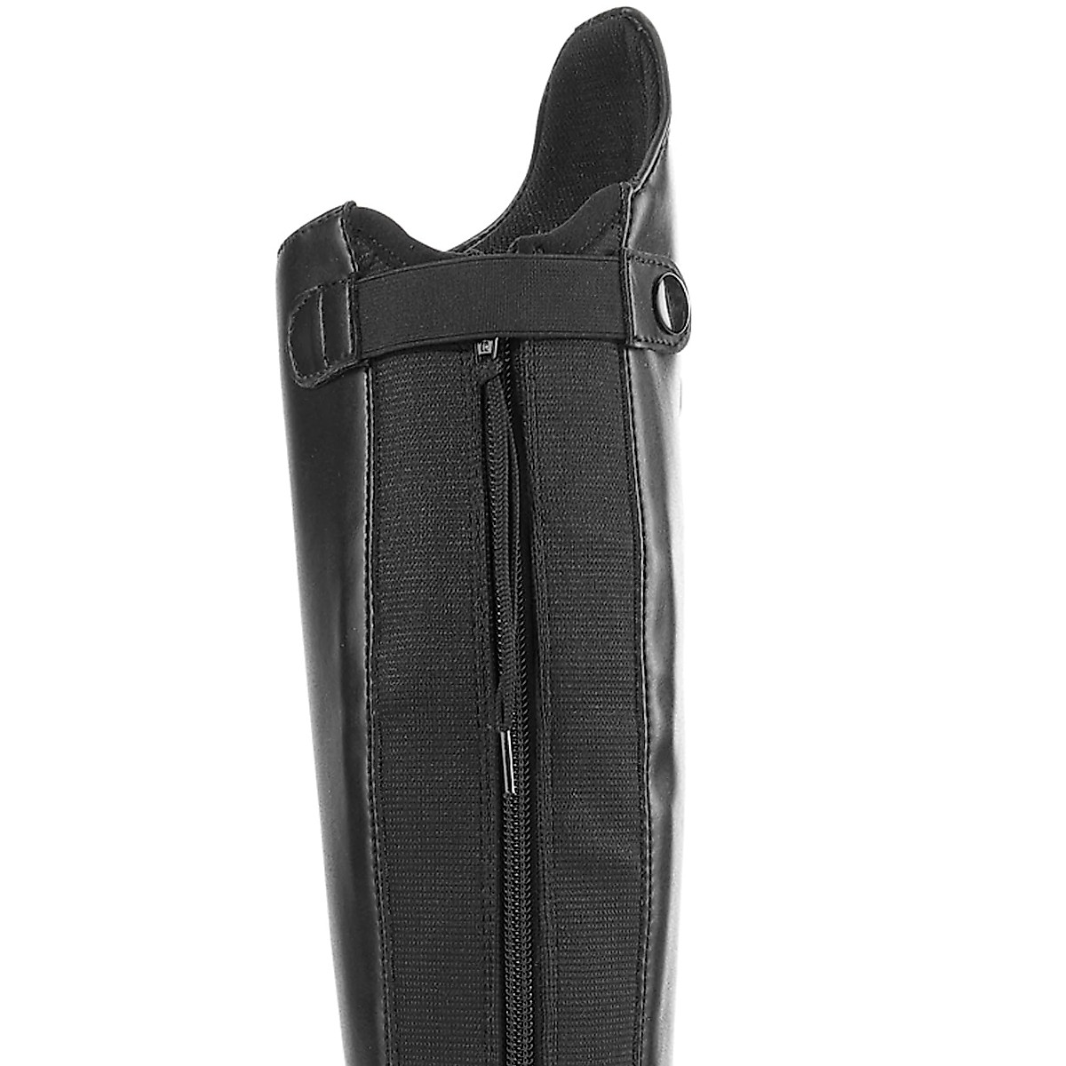 Dover Saddlery Riding Sport - Ladies' Equestrian Black Synthetic Leather Field Boots - Regular - 9.5