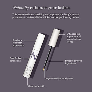 NULASTIN LASH Follicle Fortifying Serum with Elastaplex, Eyelash Boosting Treatment for Longer Looking Lashes, Vegan-Friendly & Cruelty-Free (3 ml)