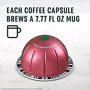 Starbucks by Nespresso Dark Roast Single-Origin Sumatra Coffee (32-count single serve capsules, compatible with Nespresso Vertuo Line System)