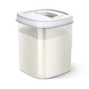 TBMax Extra Large Flour and Sugar Containers with Airtight Lid | Rice Storage Container 20 lbs / 10.5Qt | Plastic Food Storage Bin for Kitchen Pantry Organization and Storage Containers
