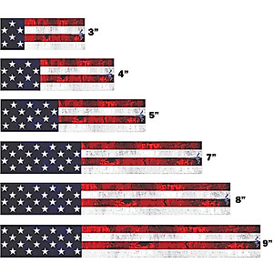 White Water Archery Laminated Vintage American Flag USA Arrow Wraps 15pc Pack Choose Length (5, 1)