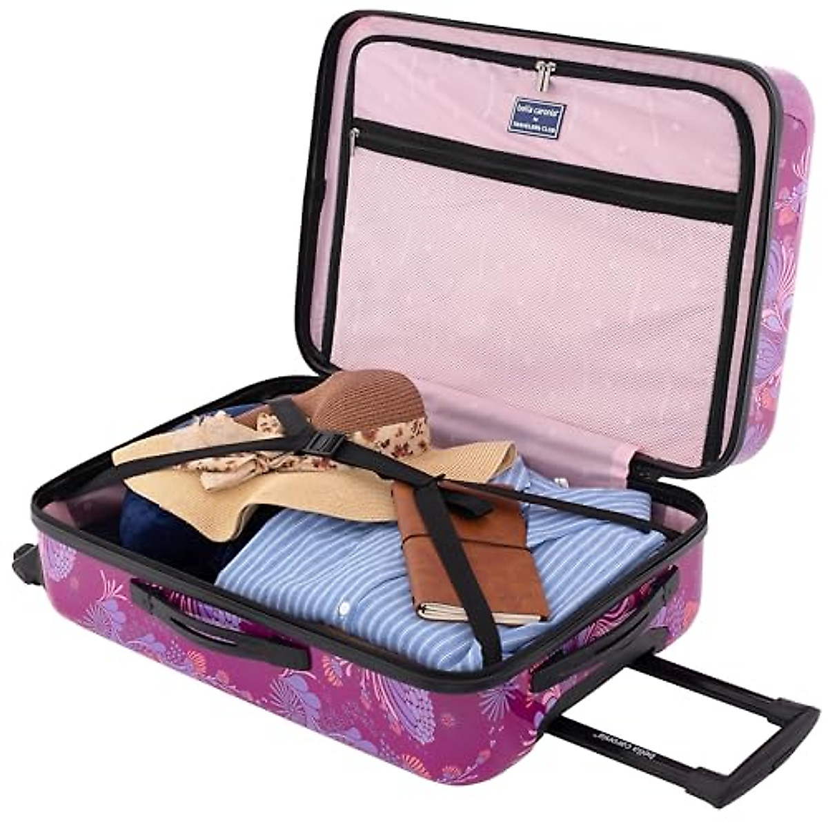 Travelers Club Bella Caronia 3 Piece or 20" Carry-On Voguish Luggage Set, Style Flora