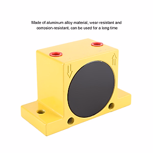 1/4in Pneumatic Vibrator, Silent Air Turbine Vibrator, Industrial Pneumatic Turbine Vibrator Eccentric Rotation Oscillator for Sandblaster Cabinet Vibrating Platforms