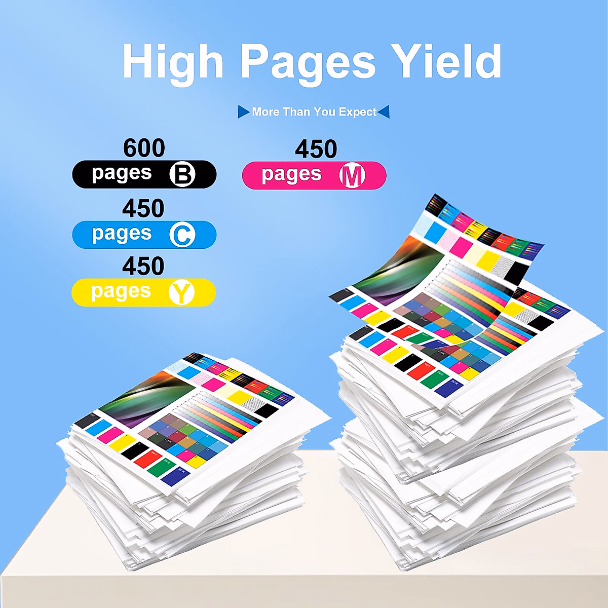 CHOUINKR 212 212XL Ink Cartridges High Yield Remanufactured Replacement for Epson 212 212XL T212XL T212 Ink Cartridge with XP-4100 XP-4105 WF-2830 WF-2850 Printer(Black,Cyan,Magenta,Yellow) 4 Pack