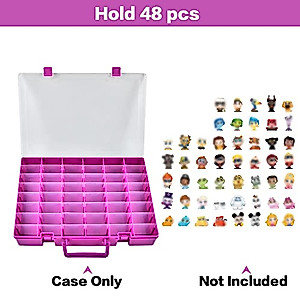Xuerdon Display Case Compatible with Disney Doorables Collectible Mini Figures, Case Compatible with Mini Brands 5 Surprise Collector Toys Series 1 2 3 4 Mystery Real Miniature Collectible Kit.