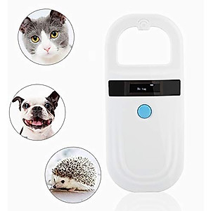 Microchip Reader RFID 134.2Khz, Pet ID Microchip Scanner with 0.91 Inch High Brightness OLED Display and Rechargable by Type-C for Animal Tracking