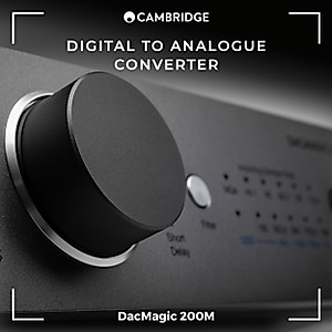 Cambridge Audio DacMagic 200M - MQA HiFi DAC and Headphone Amplifier with Bluetooth - PC/MAC Support with USB Connection - Handle Digital Files up to 24/768 or DSD512 - Lunar Grey