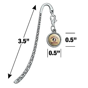 Florida State Seminoles Metal Bookmark Page Marker with Charm