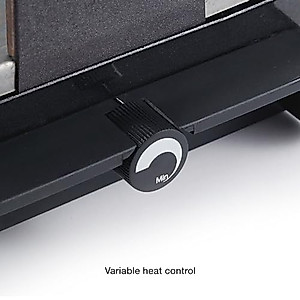 Swissmar KF-77041 Classic 8-Person Raclette Party Grill with Reversible Cast Aluminum Non-Stick Grill Plate/Crepe Top, Black