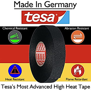 Prime Ave (1) Razor Blade + (1) Genuine Tesa Tape 51036 -Tesa's Most Advanced High Heat Harness Tape Compatible with Mercedes, BMW, Audi, VW & Porsche | Made in Germany