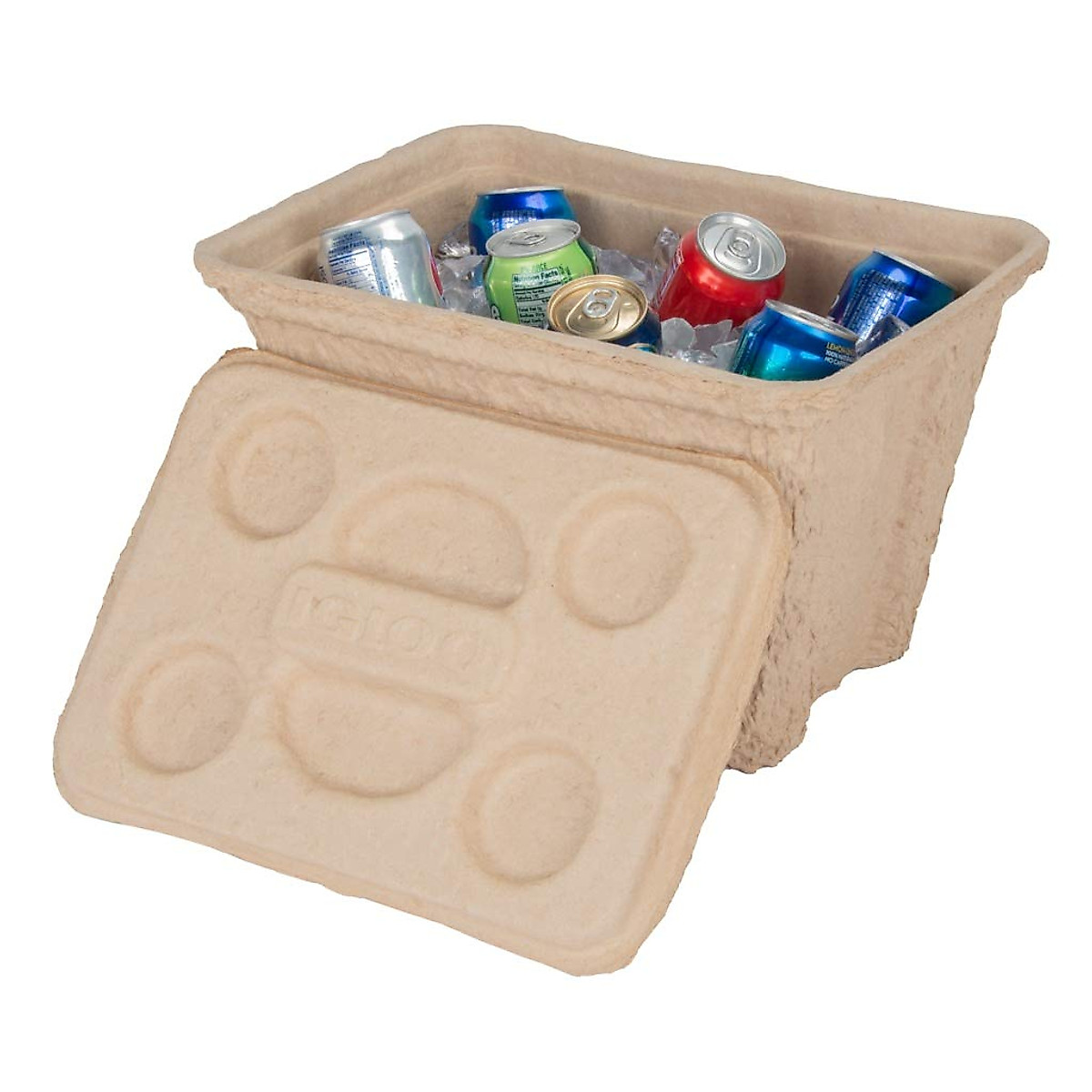 Igloo 16 Qt Eco-Friendly Recool Compostable Cooler, Beige, 1 Count