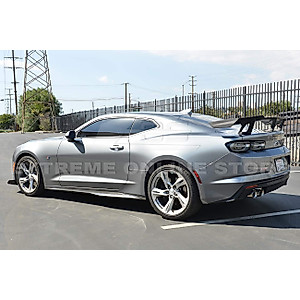 Replacement for 2016-Present Chevrolet Camaro ALL Models | ZL1 1LE Style ABS Plastic Matte Black Rear Trunk Lid Wing Spoiler