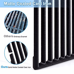 Adviace Grill Replacement Parts for Charbroil Gas2Coal 463370519, 463370516, 463340516, 463336818, 463341918, 463370518, 16 15/16'' Grates, Grill Burner, Heat Shield Plates, Crossover Tubes, Igniters.