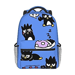 Cartoon Backpack Bookbags Daypack Badtz-Maru Laptop Bookbag Shoulder Travel Sports Hiking Camping Daypack For Men Women