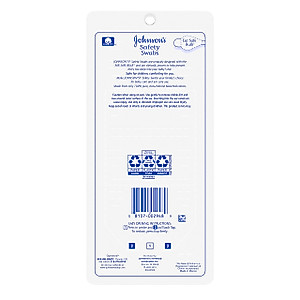 Johnson's Safety Ear Swabs for Babies and Children made with Non-Chlorine Bleached Cotton for a Gentle Clean, 185 ct (Pack of 2)