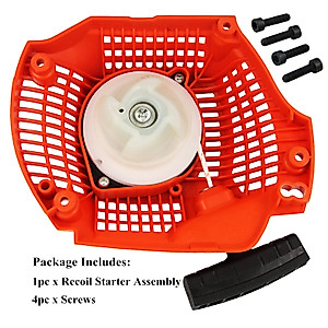 Kimsion Recoil Starter Assembly 504597002 for Husqvarna 135 140 435 440 435E 440E Chainsaw Pull Start Assembly, Replaces 504 59 70-02