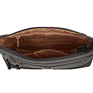 Stone Mountain Bonded Leather Charluzzo Handbag One Size Grey