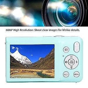 Digital Camera, FHD 8K 68MP Vlogging Camera with 2.7 inch HD Screen, 16X Digital Zoom, Portable Video Camera for Travel, Compact Point and Shoot Camera for Student, Beginner