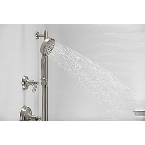 KOHLER 22163-BN Bancroft Multi-Function Handshower, Handheld Showerhead with 3 Spray Settings, 2.5 GPM, Vibrant Brushed Nickel