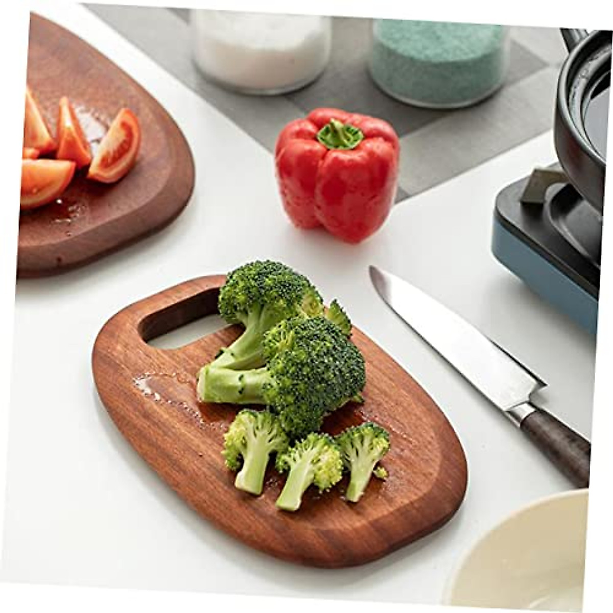 RORPOIR Dinner Plate Set Small Wooden Cutting Board Wooden Cutting Boards Fruit Cutting Board Dish Dryer Wooden Chopping Block Choppinng Block Cutting Block for Kitchen Wood Chopping Board
