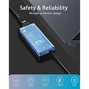 65W 45W Dell Laptop Charger, Replacement for Dell Inspiron 17 15 14 13 11 7000 5000 3000 Series 3505 3793 N5110 5559 5567 Latitude 3410 3420 3510 3520 E5470 7390 7490 Adapter Power Supply Cord