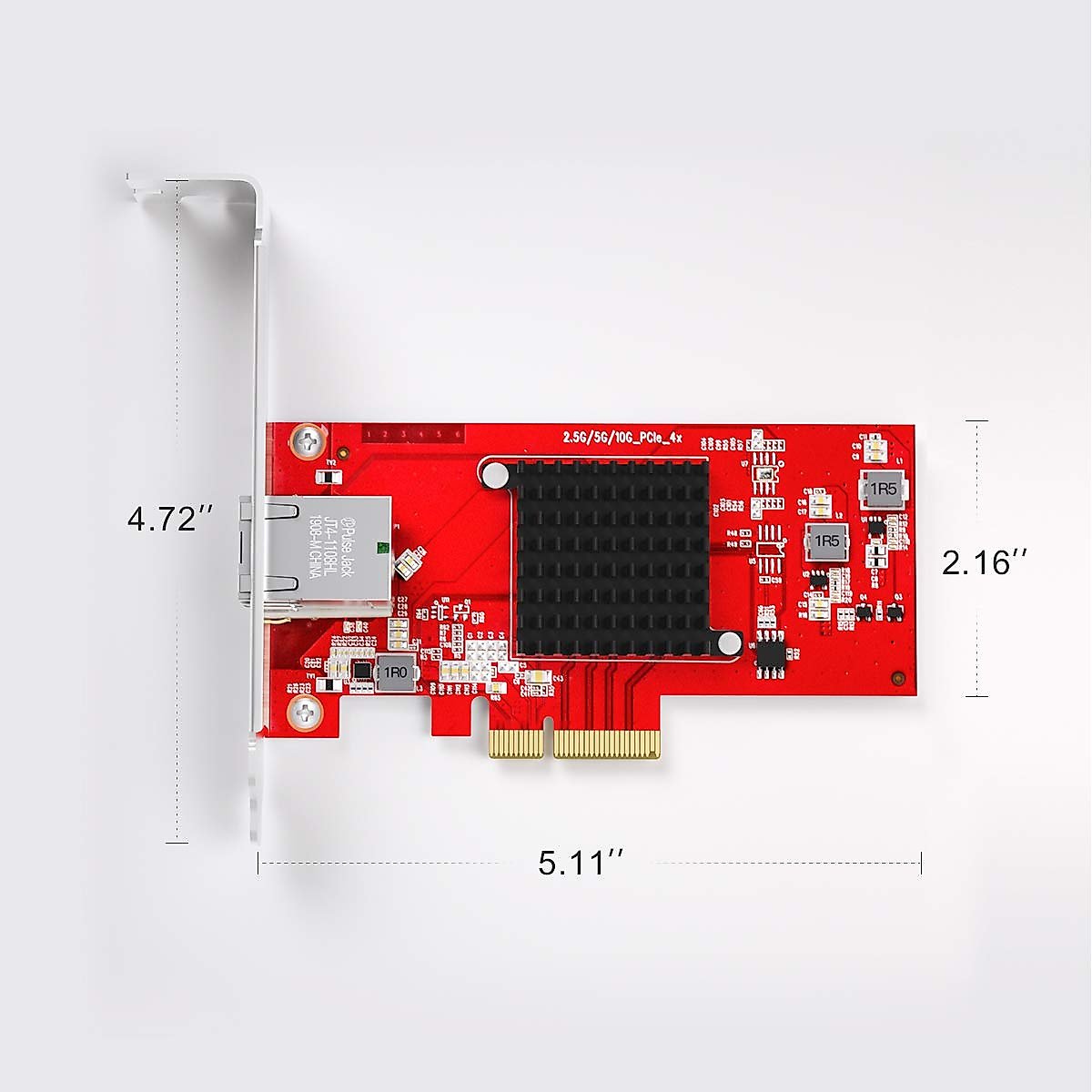 EDUP 10Gb Gigabit Ethernet PCI-E Network Controller Card with Heat Sink 1G/2.5G/5G/10Gbps RJ45 LAN Adapter PCI Express Converter Network Card for Desktop PC with Windows 10/8.1/8 /7