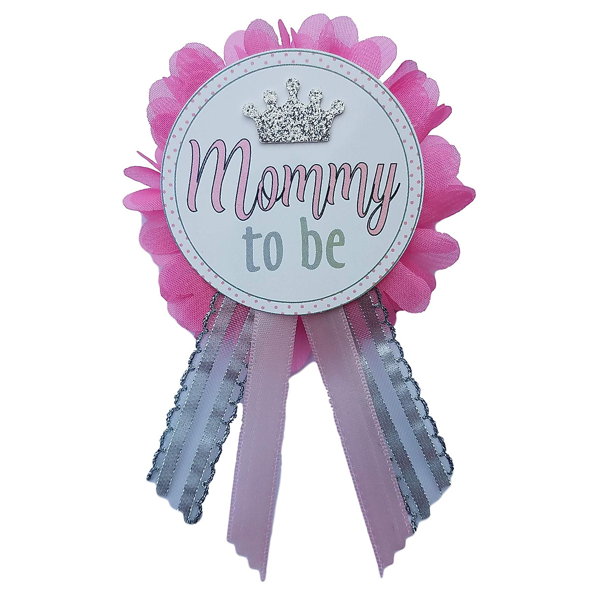 Princess-Themed Baby Shower Pins for Mommy & Daddy to Be – Elegant "Mommy-to-Be" & "Daddy-to-Be" Badges – Perfect for Girls' Baby Showers