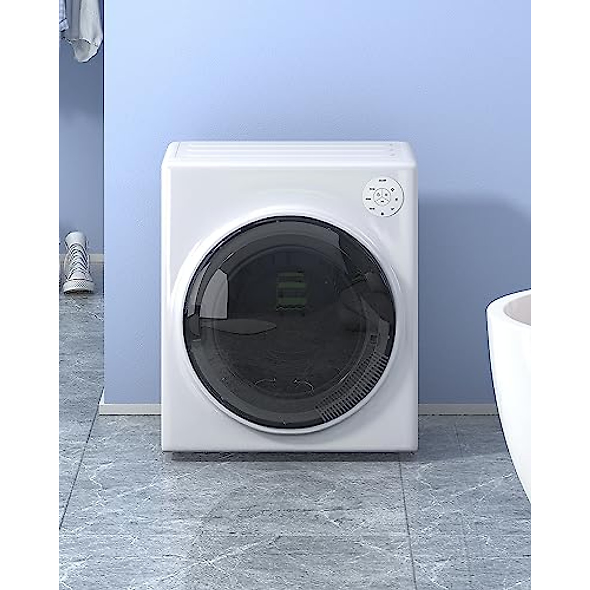 TABU Washer and Dryer Combo, 17.6lbs Full-Automatic Washing Machine with Drain Pump & TABU 13LBS Portable Dryer