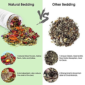 Hamster Bedding- Handmade Natural Flower Guinea Pig Bedding - for Squirrels, Guinea Pigs, Rabbits, Chinchillas, Prairie Dogs, Degus, Hamsters, Gerbils & Other Small Pets