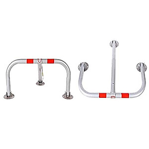 SEFAX Parking Space Lock, Parking Pile of Heavy Metal Bollards Parking Lock, Basement Parking Lot Ground Lock Parking Lock Private Parking Lift Lock Pile Thickened Anti-Collision