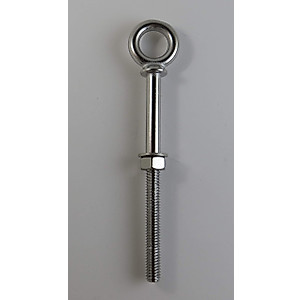 US STAINLESS 2 Pieces Stainless Steel 316 Eye Bolt 1/2" x 6" UNC Short Thread with Shoulder Marine Grade Bolt Pitch of 13