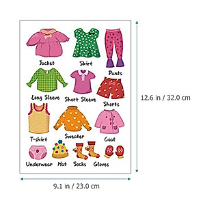 Gadpiparty Kids Wardrobe Clothing Label Kit Girl Dresser Decals Home Organization Labels Clothes Label Stickers for Nursery Closet Wardrobe