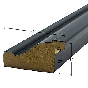 Craig Frames 21834700BK 16 by 20-Inch Picture Frame, Smooth Wrap Finish, 2-Inch Wide, Black