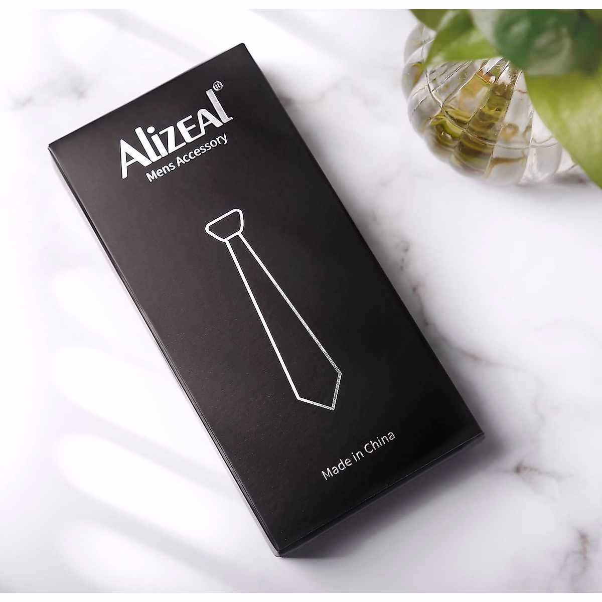 Alizeal Men Paisley Necktie and Handkerchief, Royal Blue