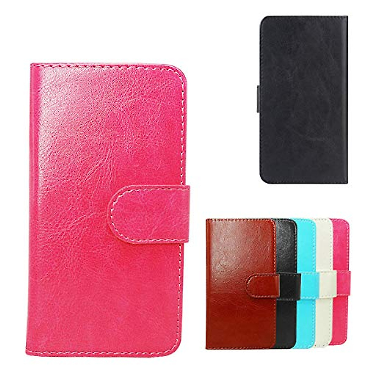 FZZSZS PU Leather Wallet Flip Protective Case for Emporia Smart 6,Magnetic Flip Cover with Card Slots and Stand Shell for Emporia Smart 6 (6.58") - rose