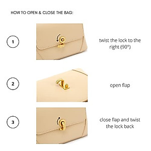 Scarleton Pearl Purses for Women, Crossbody Bags for Women, Lightweight Shoulder Bag w/ 2 Straps for Party & Casual, H209108 - Beige