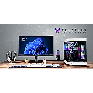 Velztorm Praetix Gaming Desktop PC (14th Gen Intel i9-14900K 2.40GHz, GeForce RTX 4090 24GB, 128GB DDR5, 2TB PCIe SSD + 6TB HDD (3.5), 360mm AIO, RGB Fans, 1000W PSU, WiFi 6, Win 10 Pro) VELZ0076