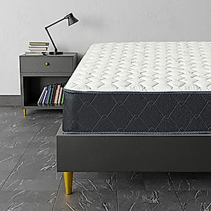 Mayton 9 Inch Hybrid Mattress in a Box Pocket Spring Motion Isolation for Back Pain and Pressure Relief, Twin, Black