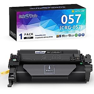 INK E-SALE Compatible Toner Cartridge Replacement for 057 CRG-057 Toner, for use with MF445dw MF448dw LBP226dw LBP227dw LBP228dw MF449dw MF445 LBP226 LBP227 Ink Printer, 1 Pack (with CHIP)