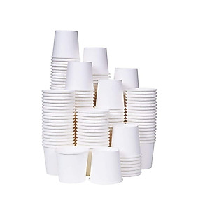 TashiBox 3 oz white paper bath cups, 200 count