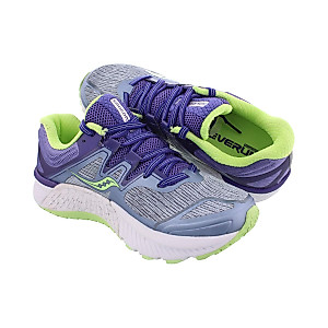 Saucony Guide Iso Running Womens Shoes Size 7, Color: Fog/Purple/Mint