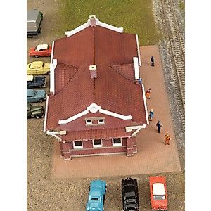 Walthers Cornerstone Series&#174 N Scale Santa Fe-Style Brick Depot 6-3/4 x 3-7/8 x 2-1/4"