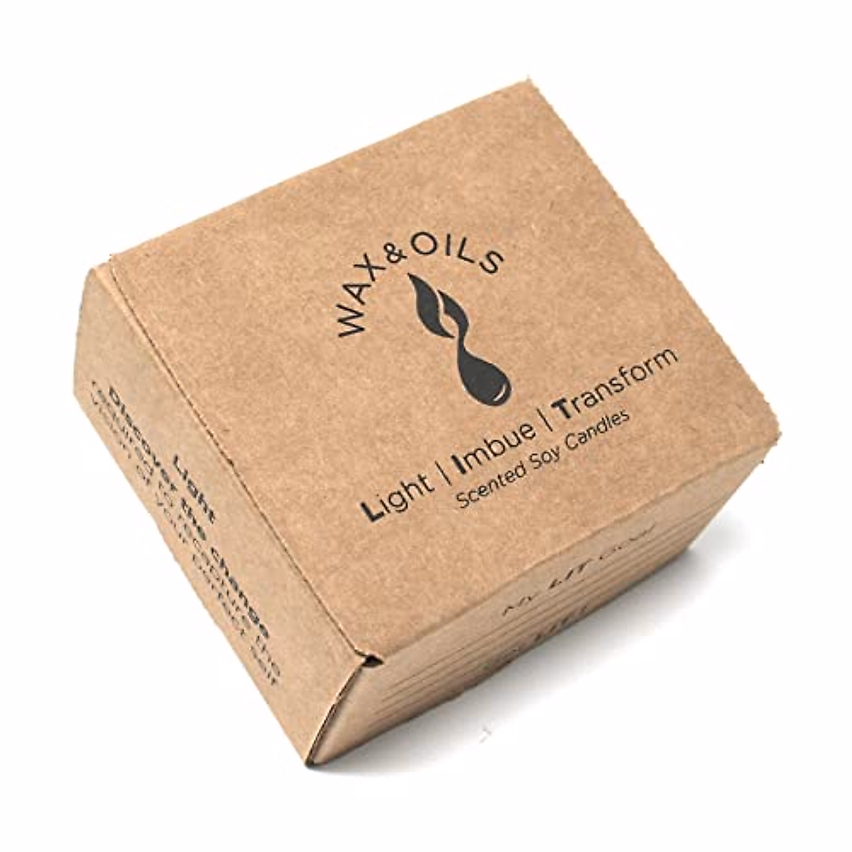 Wax and Oils Soy Wax Aromatherapy Scented Candles (Lavender) 8 Ounces. Single