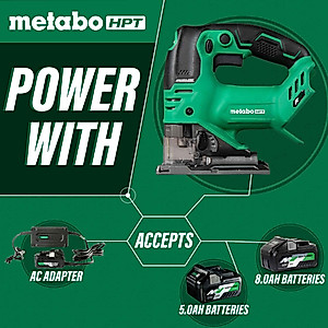 Metabo HPT 36V MultiVolt Jig Saw | Brushless Motor | Tool Body Only | CJ36DAQ4, Green