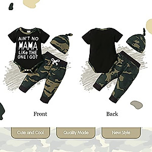 NZRVAWS Baby Boy Clothes 0-3 Months Newborn Boy Outfits Infant Boy Bodysuit Pants Set Baby Boy's Clothing Summer Clothes