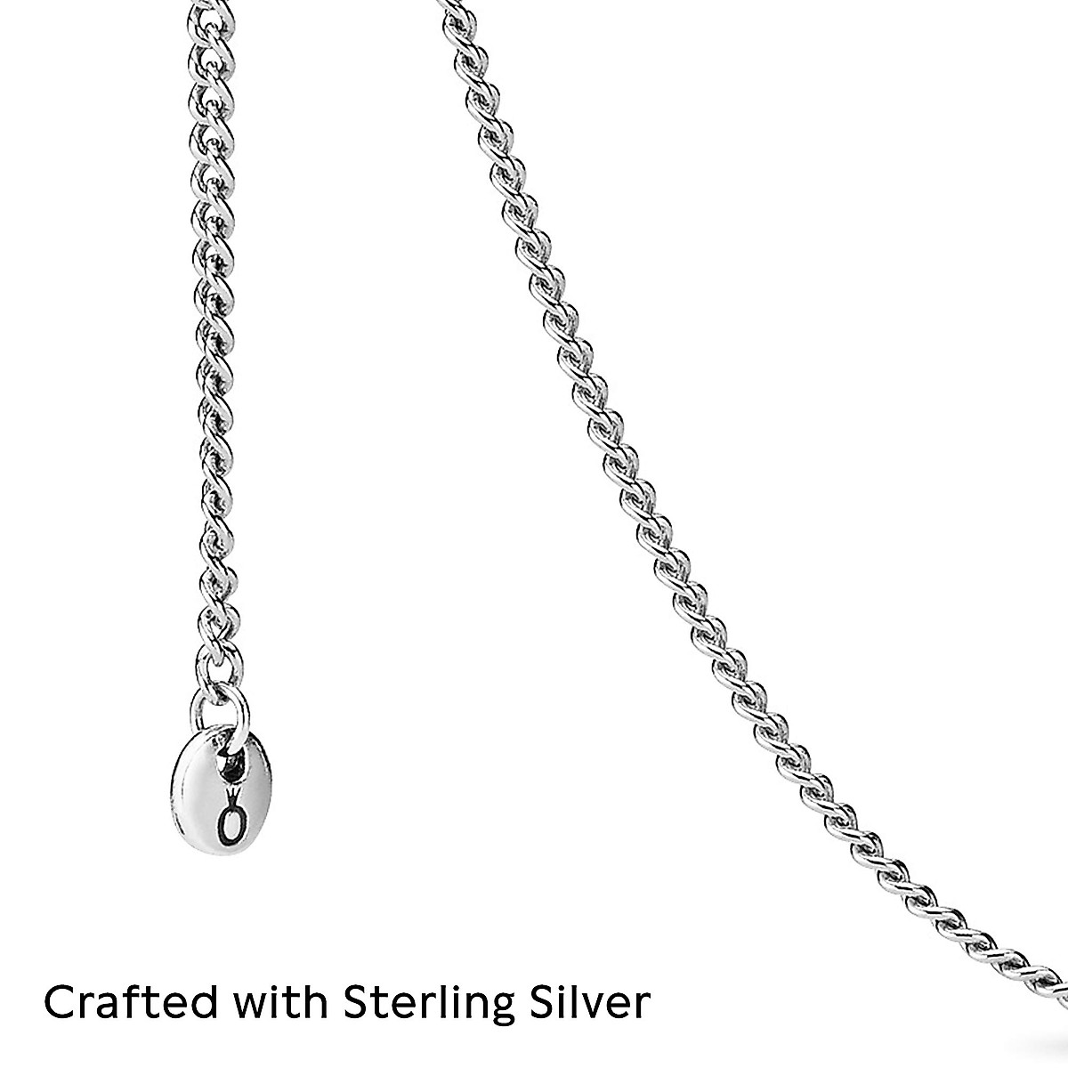 Pandora Jewelry Curb Chain Sterling Silver Necklace, 23.6", No Box