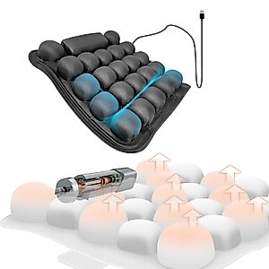 YUNYEUNG Electric Inflatable Wheelchair Cushions for Pressure reliefUlcer & Pressure Sore Prevention - Pain Relief Cushion for Extended Sitting Air Seat Cushions