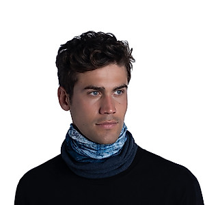 BUFF Adult Polar Neck Gaiter, Headband & Winter Neck Warmer, Ski Mask & Face Shield, Balaclava, Worn 12+ Ways, Synaes Blue, One Size